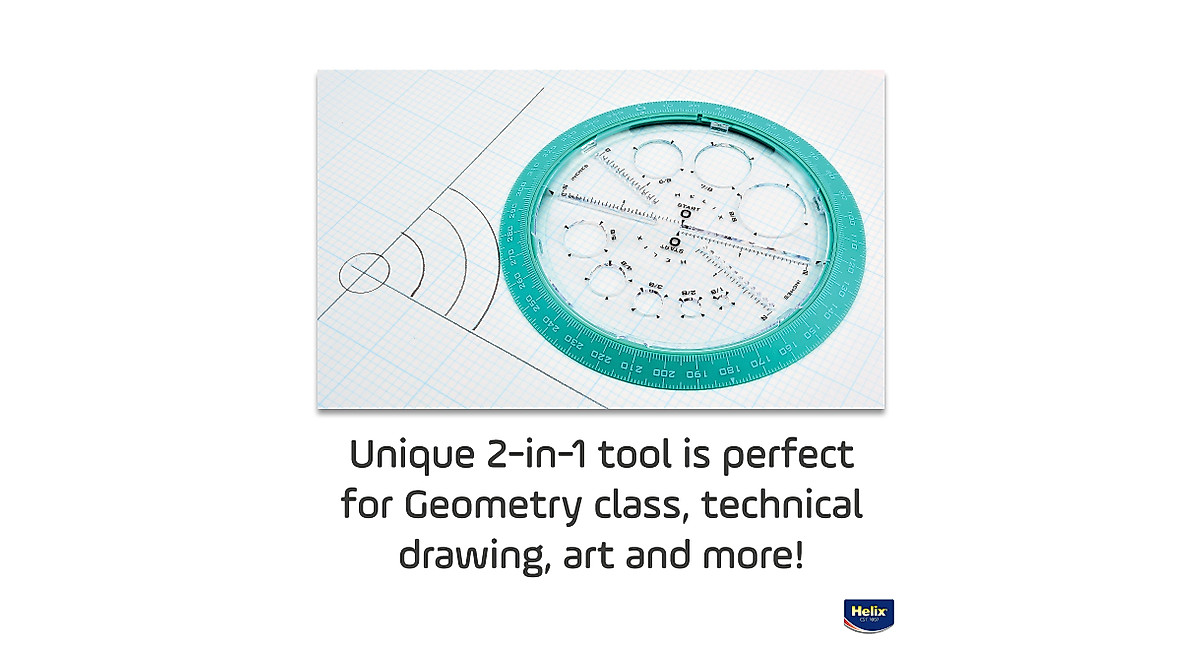 Helix Angle & Circle Maker | Protractor, Compass, Circle Templates