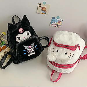 Ohjijinn Kawaii Backpack Cute Plush Bag, Anime Backpack Cartoon Bags, Plush Backpack Mini Backpacks for Girls Kids