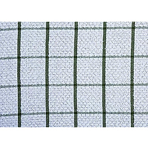 AMOUR INFINI Cotton Terry Kitchen Dish Cloths | Set of 8 | 12 x 12 Inches | Super Soft and Absorbent |100% Cotton Dish Rags | Perfect for Household and Commercial Uses | Green