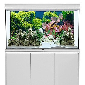 AWERT 48x24 inches Aquatic Plant Aquarium Background River Bed & Lake Fish Tank Background Vinyl
