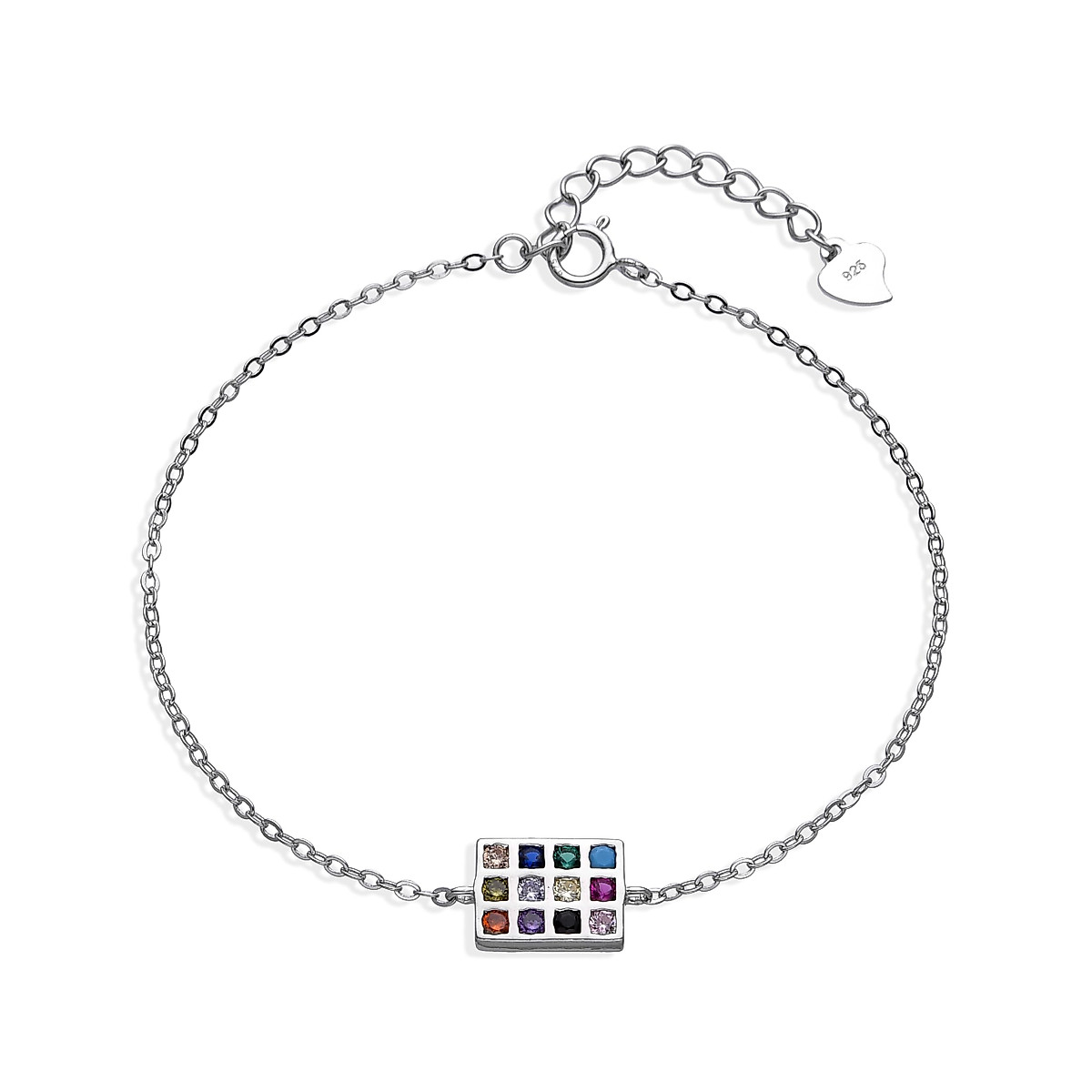 925 Sterling Silver Pendant Necklace Twelve Tribes Hoshen Hebrew Blessings Protection Good Luck Art Rare Israel Gifts Hebrew Kabbalah Jewelry Unique Bible Blessings Holy Land, 6 5 inch, Cubic Zirconia