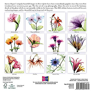 2021 Flower Spirits Radiographs of Nature by Steven N. Meyers Mini Calendar