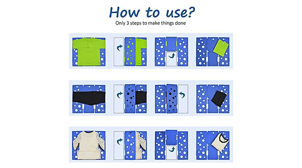 BoxLegend Version 5 Shirt Folding Board - Fast & Easy Clothes Organizer