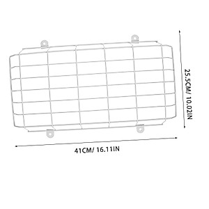 FOYTOKI Metal Exit Sign Cover Protective Wire Guard for Emergency Light Wall Mounted Safety Shield for Exit Signs Durable Light Guard to Prevent Damage