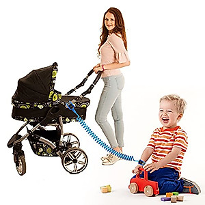 Hooyyene Anti Lost Wrist Link for Toddlers, Safety Toddler Leash, Child Leash, Wrist Leash for Babies and Kids, Children's Safety Wristband for Outdoor, Family Travel(8.2ft/2.5m,Blue)