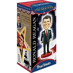 Royal Bobbles Ronald Reagan Bobblehead, Premium Polyresin Lifelike Figure, Unique Serial Number, Exquisite Detail