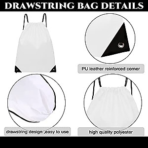 RLGPBON 12/24/48 Pack Drawstring Backpack Bulk Sport Bags Cinch Sack with String DIY Gym Sports Sackpack for Women Men