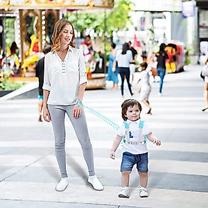 Anti Lost Toddler Leash with Backpack Harness and Wrist Link for Child Safety Wristband Leash Keep Your Runner Close and Safe in Crowd Public Events.