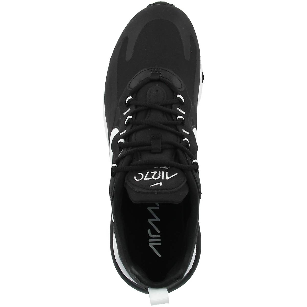 Nike Men's Air Max 270 React Black/Black-White, Black/Black/White, 11