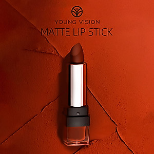 YOUNG VISION Classic Colors Lipstick, Lip Stick Bundles Gift Box Set, Matte Nude Finish, Retractable, 6 Packs