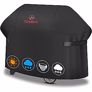 Comnova Grill Cover 72 Inch - 600D BBQ Cover for Outdoor Grill Heavy Duty and Waterproof, Large Barbecue Gas Grill Covers for Weber, Char-Broil, Nexgrill, Monument, Dyna-glo, Brinkmann and More
