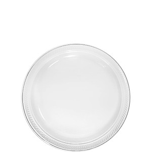 Amscan Big Party Pack Plastic Plate, 7", Clear