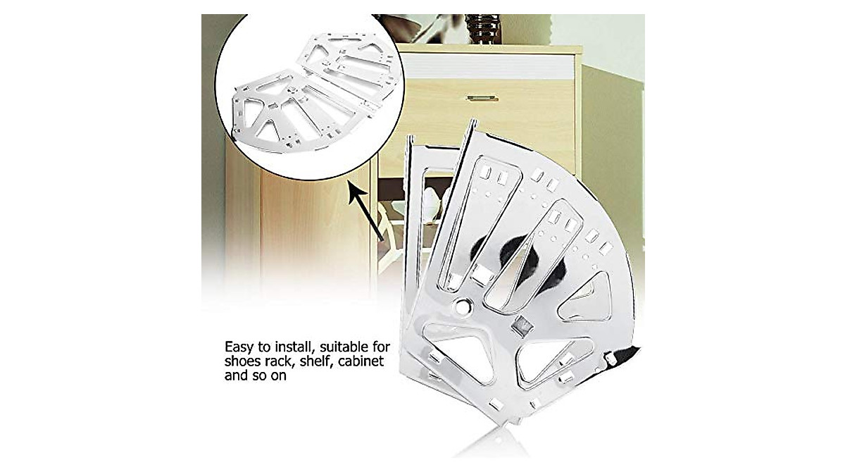 Durable Shoes Cabinet Hinge - 2Pcs Stainless Steel Replacement Fit