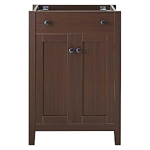 Modway Nantucket 24" Bathroom Vanity Cabinet (Sink Basin Not Included) in Walnut