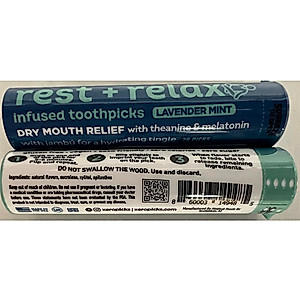 Xero Picks Wellness - Flavored Toothpicks -100 Picks-Variety 5 Pack-Curcumin, Glucosamine, Huperzine, Bacopa, B12, Elderberry, Vitamin C, Zinc, B6, Melatonin, Theanine