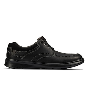 Clarks Men's Cotrell Edge Oxford, Black Oily Leather, 9.5 W US