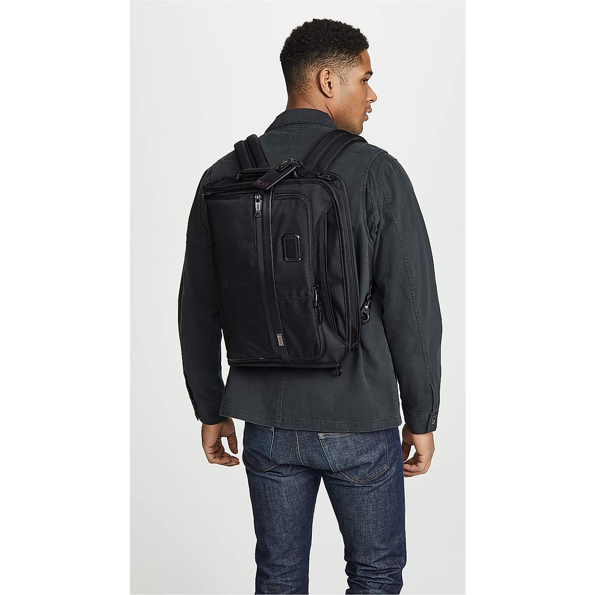 TUMI - Alpha 3 Slim Three Way Laptop Briefcase - 15 Inch Computer Bag for Men and Women - Black