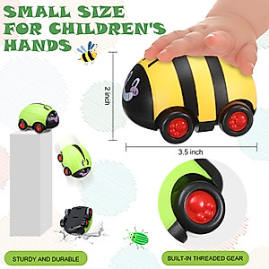 Skylety 6 Pieces Animals Pull Back Cars Friction Powered Push and Go Back and Forth Vehicles Car Toys Friction Powered Vehicle Playset Toys