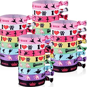 32 Pieces Ribbon Hair Accessories - Elastic Sports Hair Ties for Girls and Women, Gifts for Mexican Festival, Horse Racing, and Derby Decor