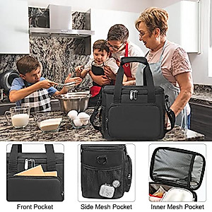 NEWFOM Lunch Box for Men/Women,Insulated Leak-Proof Large Beach Cooler Adult Lunch Box for Work/Picnic/Travel, Medium Size, Black