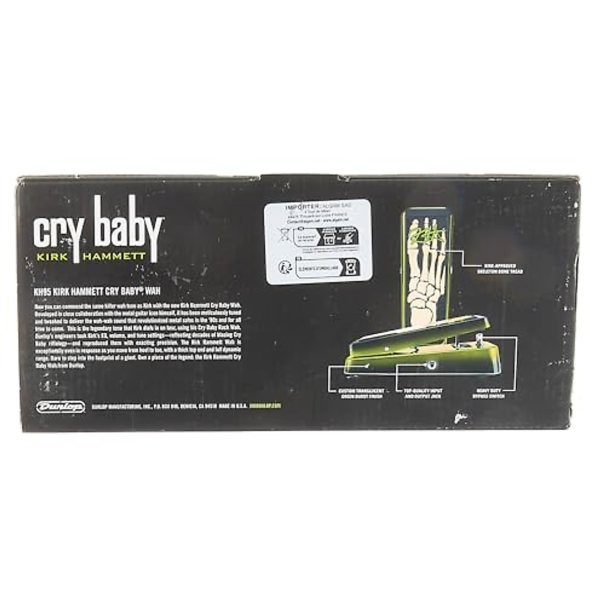 Jim Dunlop Kirk Hammett Cry Baby Wah (KH95)