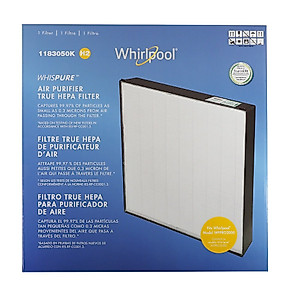 Whirlpool 1183050K True HEPA Filter (Extra Large) - Design to Fit Air Purifier Model WPPRO2000, 18.1x18.1 inch