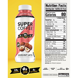 Super Coffee, Iced Keto Coffee (0g Added Sugar, 10g Protein, 80 Calories) [Variety Pack] 12 Fl Oz, 12 Pack | Iced Coffee, Protein Coffee, Coffee Drinks - LactoseFree, SoyFree, GlutenFree