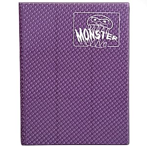 Monster Binder- 9 Pocket Side Loading Trading Card Album -Holofoil Purple - Holds 360 Standard Size TCGs - Compatible with Yugioh, Magic The Gathering, Pokémon and Sports Cards - Safe & Secure Storage
