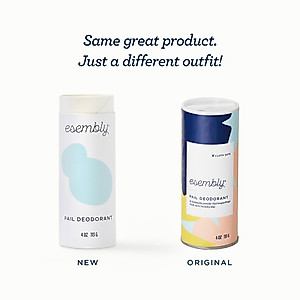 Esembly Pail Deodorant, Shakable Powder Deodorizer for Diaper Pails, Keeps Diapers, Gym Clothes and Dirty Laundry Smelling Fresh, Scents of Rosemary, Lemon and Grapefruit, 4oz