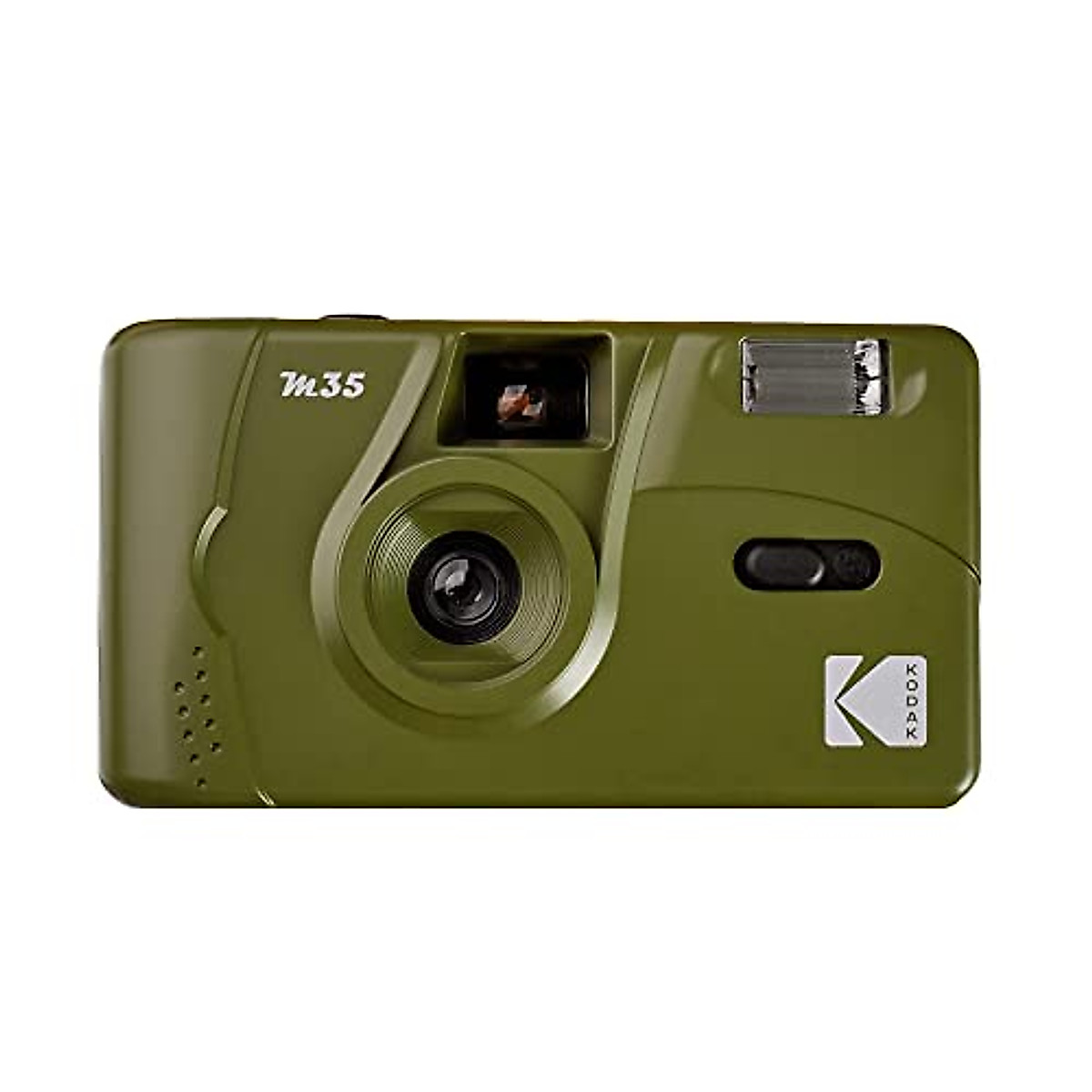 Kodak M35 35mm Film Camera, Reusable, Focus Free, Easy to use, Build in Flash and Compatible with 35mm Color Negative or B&W Film (Film and Battery NOT Included) (Olive Green)