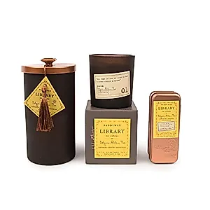 Paddywax Candles TRL01Z Library Collection Scented Travel Tin Candle, Edgar Allan Poe