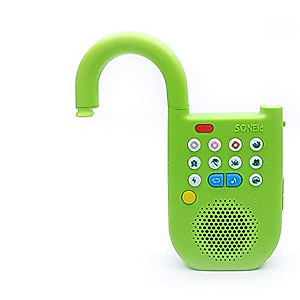 SONEic - Travel Sleep, Relax and Focus Sound Machine. 10 Soothing White Noise and Natural Sound Tracks and 7 Baby Lullaby Tracks, with Timer Option - Green