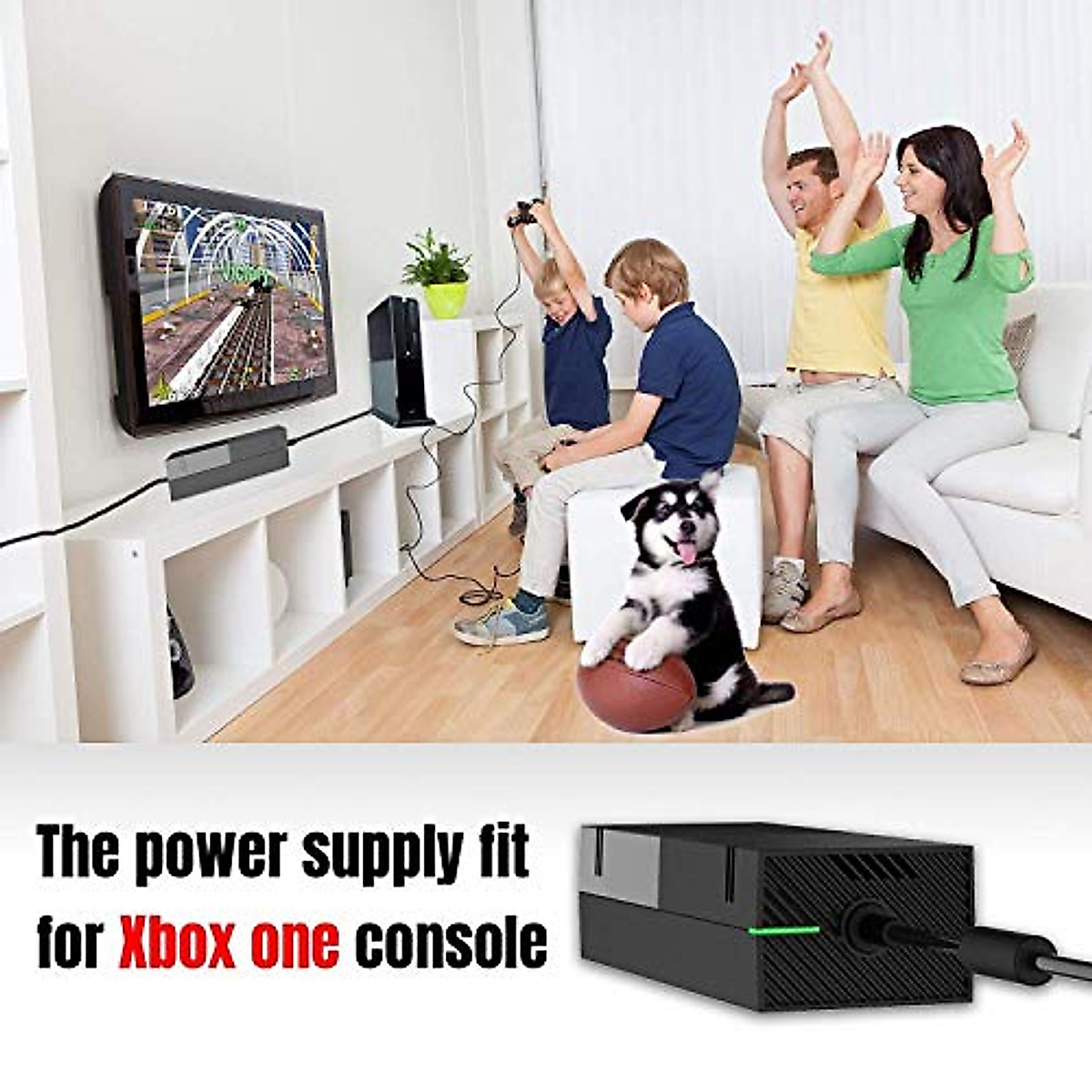 Power Supply for Xbox One, YUDEG AC Adapter Replacement Charger Brick Power Supply for Xbox One