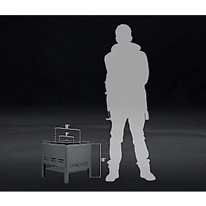 Concord Professional Single Banjo Wok Burner with Stand. Drop In Wok Edition. Up to 270,000 BTU. Great for Home Brewing, Wok Stir Fry, Turkey, Etc. (16")