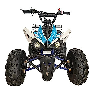 X-PRO 125cc ATV Quad Youth 4 Wheeler Adults ATVs Quads Middle Size 4 Wheelers (Blue)