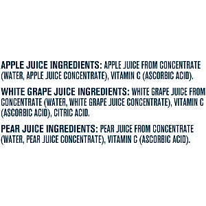 Gerber Juice Fruit 2 Apple, 1 Pear, 1 White Grape Juices from Concentrate Variety 16 Fl Oz (Pack of 6)