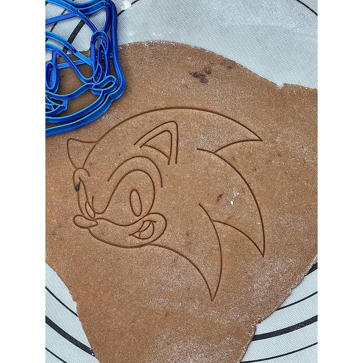 Sonic Head Cookie Cutter & Mold 4.75” inches Produced by 3D Kitchen Art