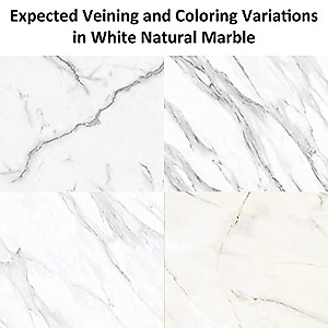 Worhe Natural Marble Soap Dish, White Stone Soap Sponge Holder for Bathroom Tub Shower Kitchen Sink, Handcraft Soap Tray Case(DL004)