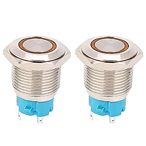 Switch 2Pcs for Industrial Equipment for CNC Lathes(Yellow)