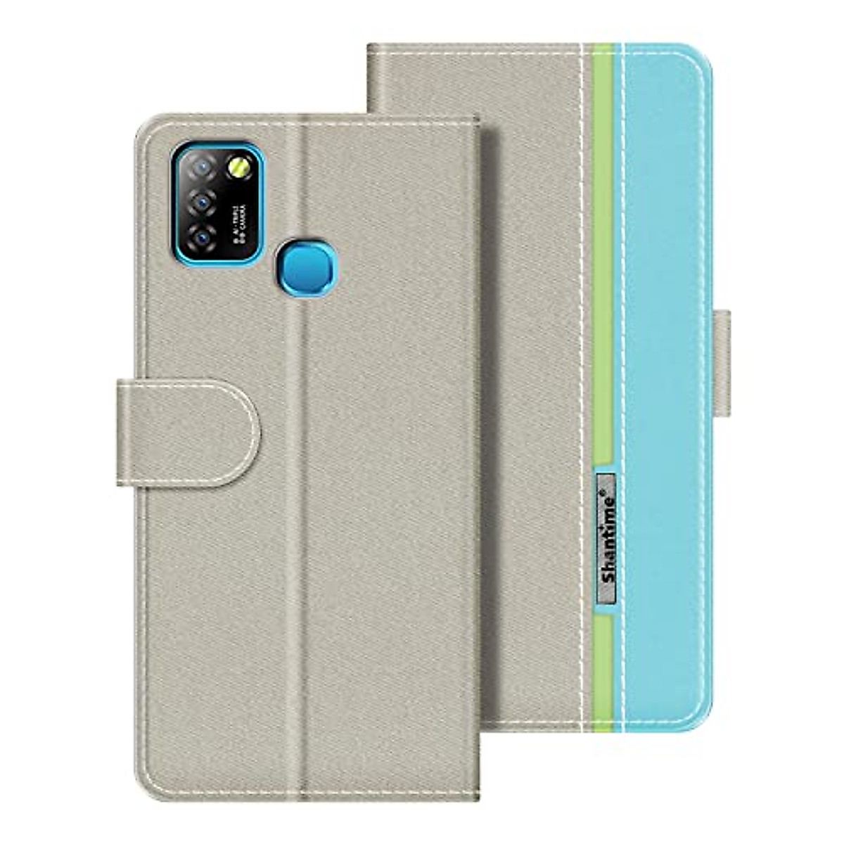 MILEGAO for Infinix Smart 5 Flip Cover, Magnetic Buckle Multicolor Business PU Leather Phone Case with Card Slot, for Infinix Smart 5A 6.6 inches