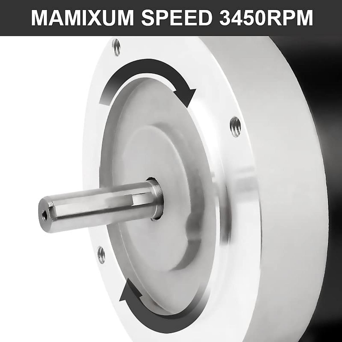 1.5HP Electric Motor General Purpose Motor Single Phase Motor 3450RPM 56C TEFC 115/230V Reversible 5/8" Shaft Diameter