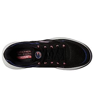 Skechers Go Walk Distance Walker - Fresh Look Black/Lavender 7.5 B (M)