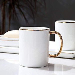 JWZQ Bathroom Accessories Set,6-Piece Ceramic Gift Set,Toothbrush Holder,Mouthwash Cup,Soap Dispenser,Soap Dish,Trash Can,Ceramic/Metal Tray