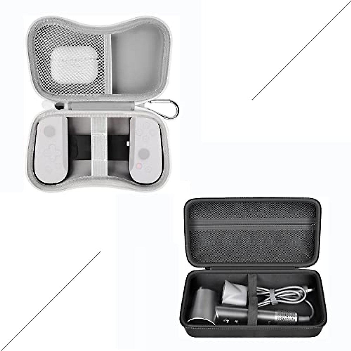 casmilee Case Compatible with Backbone One Mobile Gaming Controller and Travel Carrying Case Compatible with Laifen Hair Dryer Bundle