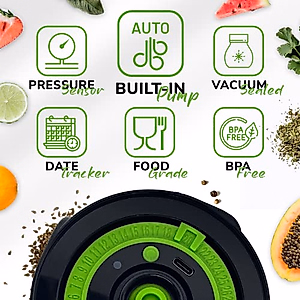 Burp Lids V2 Curing Lid - Automatic Burping - Built-In Extraction Pump - Vacuum Sealed for Successful Cure - Extend Product Shelf Life - Fits All Wide Mouth Mason Jar