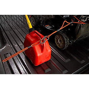 LoopRope | Bungee Cord Tie Down System | Adjustable Cargo Strap | Knot Free | Truck, RV, ATV, Camping,Outdoor Accessory, Multipurpose | Loop, Clip and Go | 3 Feet | Black