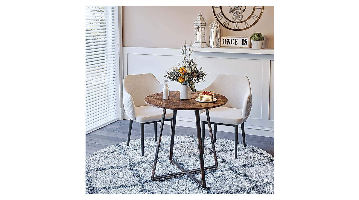 Rustic Round Rolanstar Dining Table for Kitchen & Living Room