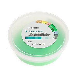 McKesson Therapy Putty - Medium Resistance for Fingers, Hands, and Wrist – Exercise Rehabilitation Occupational Therapy Tool - 4 oz, 1 Count