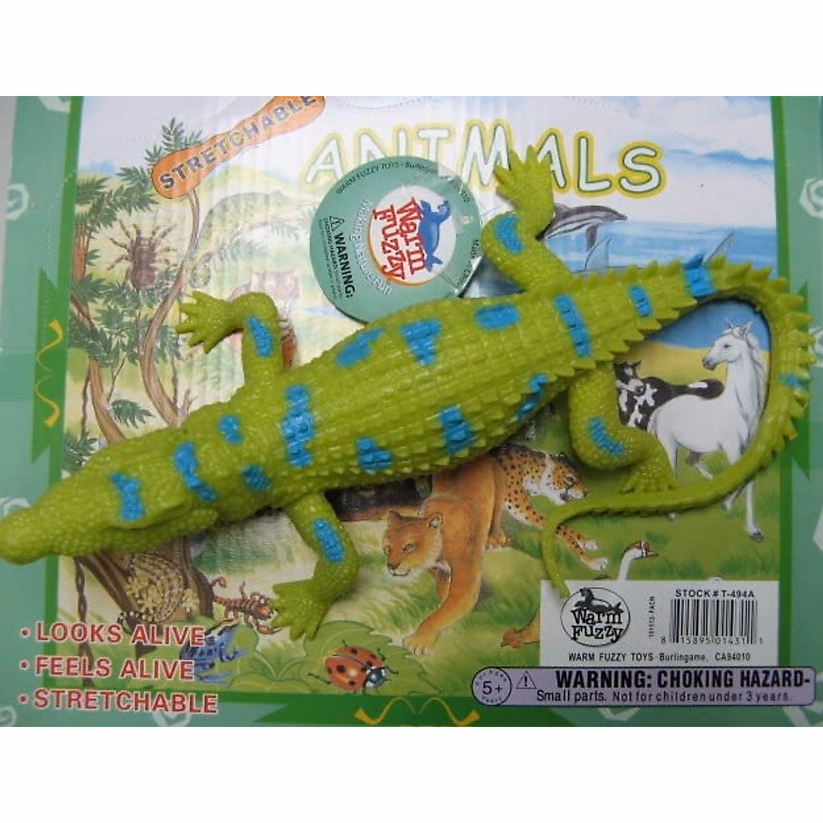 WARM FUZZY Toys Squishy Alligator | Stress Relief Toy Suitable for Autism & ADHD | Funny Sensory Fidget Great for Home, Classroom, Birthday Party Favors