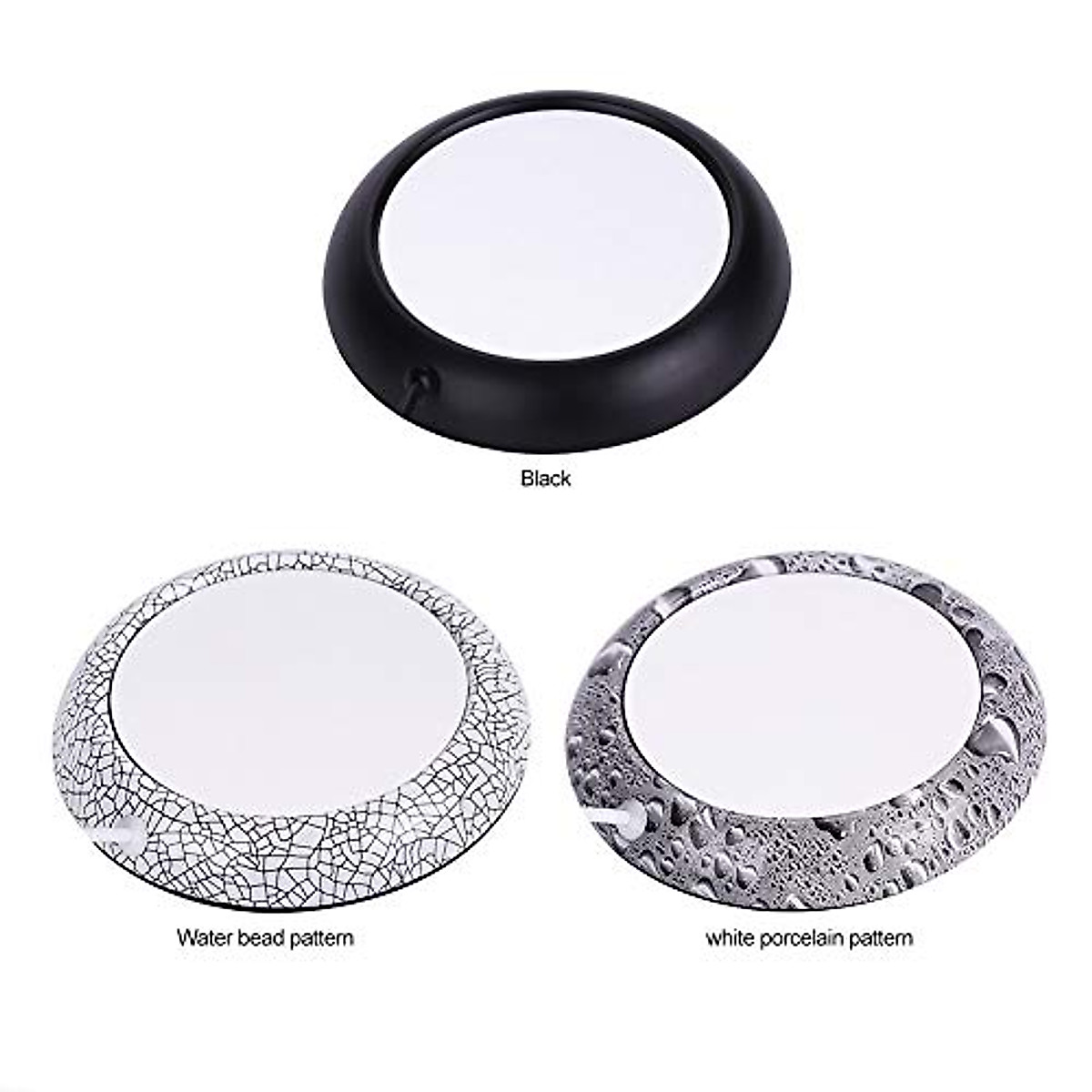 Fdit Coffee Mug Warmer, Cup Warmers with Automatic Shut Off, Cup Warmer for Home Office Desk Use, Electric Beverage Warmer for Cocoa Tea Water Milk (Black)